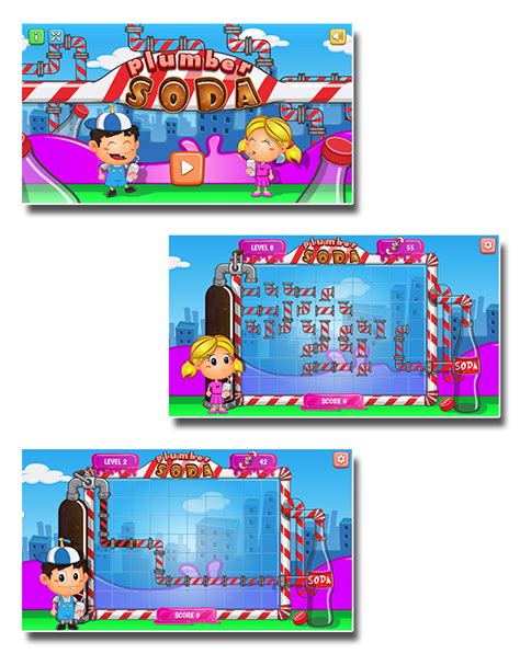 Plumber Soda HTML5 Puzzle Game By Codethislab CodeCanyon