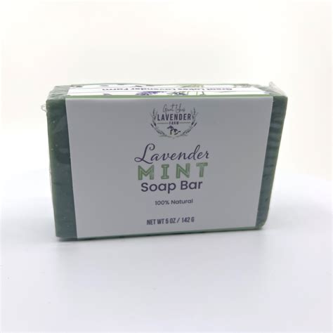 Lavender Mint Soap Bar Handmade Cold Process 5 Oz Great Lakes