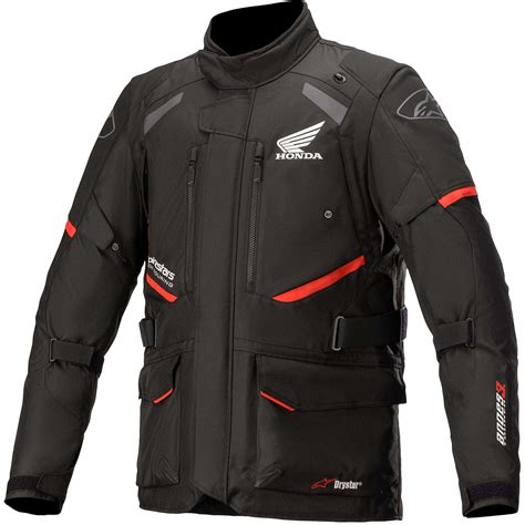 Alpinestars Honda Andes V3 Drystar Touring Motorcycle Jacket Black For