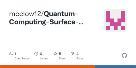 Github Mcclow12quantum Computing Surface Code Simulation