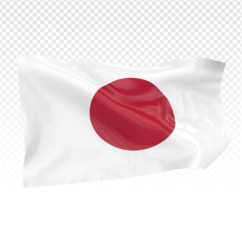 Premium PSD Flag 3d Render