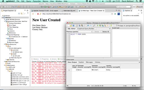 Creare Una Semplice Web Application Con Java Eclipse Tomcat Hibernate E Postgresql Parte 3