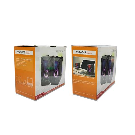 Usb Wired Rgb Colorful Lighting Effect X2 Computer Speakers For