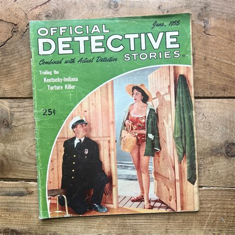 Official Detective Magazine June 1955 Vintage True Crime Forensic