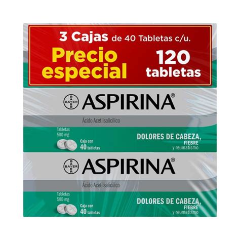 Aspirina Cajas Tabletas Mg Bodega Aurrera Despensa A Tu Casa