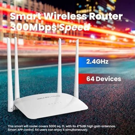 LB Link 300Mbps Smart Wi Fi Router 64 Users Simultaneously 5000 Sq Feet
