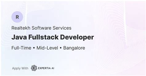 Java Fullstack Developer Job Bangalore Mid Level