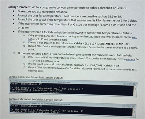 Solved Coding 1 Problem Write A Program To Convert A