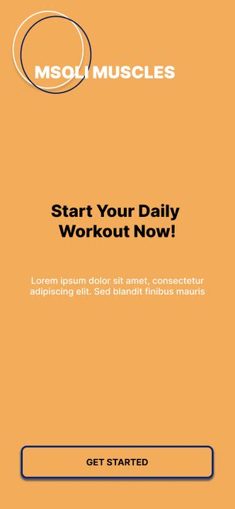 Msoli Muscles Workout Moble App Figma