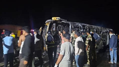 Maharashtra 25 Killed In Bus Accident On Samruddhi Mahamarg Expressway