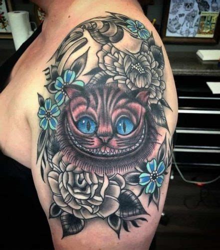 50 Cheshire Cat Tattoo Ideas Best Designs • Canadian Tattoos