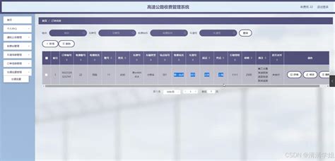 Java计算机毕业设计高速公路收费管理系统（开题程序论文）毕业设计 高速收费管理系统 Csdn博客