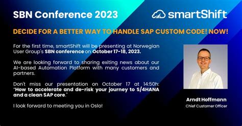 Sap Sbn S4hana Digitaltransformation Intelligentautomation Cleancore Arndt Hoffmann