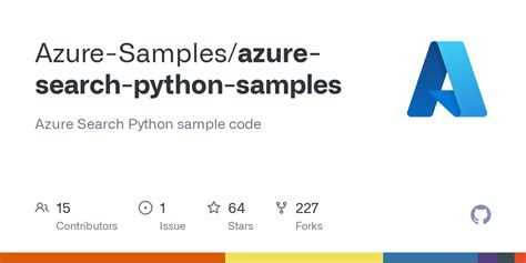 Github Azure Samplesazure Search Python Samples Azure Search Python Sample Code