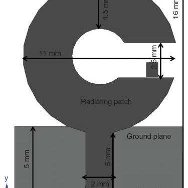 Design Layout Of The Proposed Antenna Download Scientific Diagram