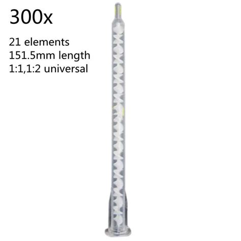 300pcs Mixing Nozzles Ab Glue Dispensing Static Mixer Epoxy Adhesive Mixing Tube For Two