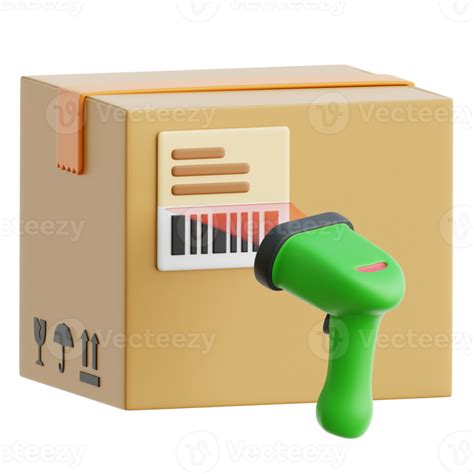 Barcode Scanner 3d Illustration 47275422 Png