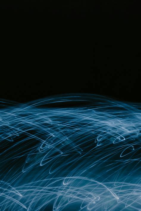 파란색과 흰색 조명 줄무늬 사진 Unsplash의 무료 추상적인 이미지