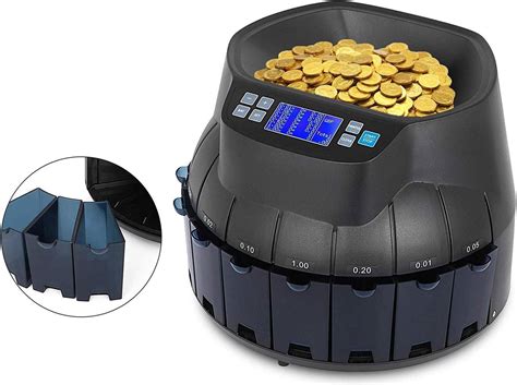 Coin Counter Sorter 45w Electronic Automatic Coin Counting Machine 500