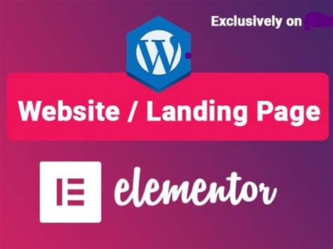 elementor elementor pro wordpress website or elementor landing page