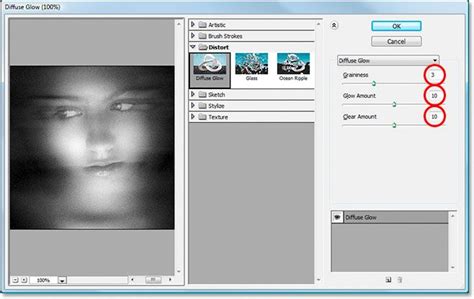 Photoshop S Diffuse Glow Filter Options Photoshop Photo Effects Ghost