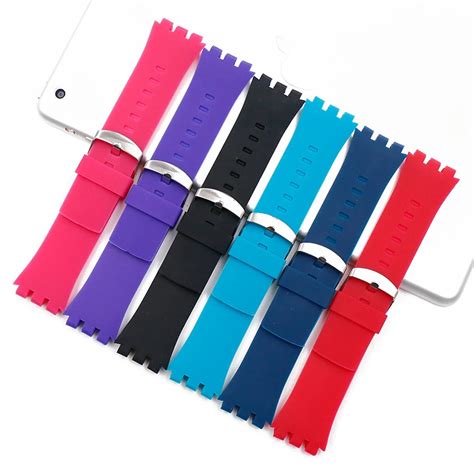 Ремешок силиконовый для часов SWATCH TOUCH SURB100 SURW100, сменный ...