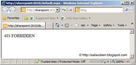 403 Forbidden Error In Sharepoint Since Sql Server Is In Stopped State Sharepoint Diary