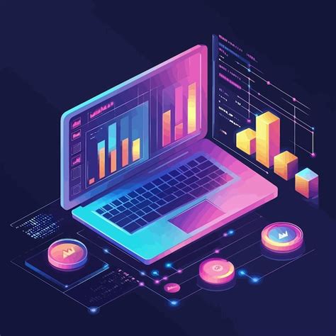 a colorful screen with a colorful background with a colorful graph on