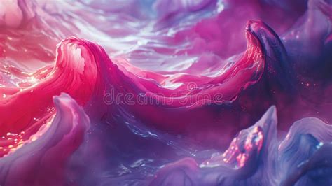 Dynamic Abstract Waves In Vibrant Colors Create A Flowing Visual Experience Stock Illustration