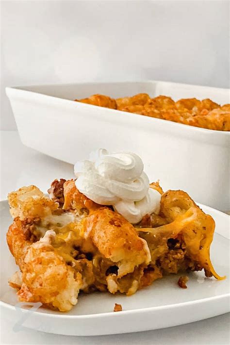 Taco Tater Tot Casserole 30 Minute Dinner Our Zesty Life