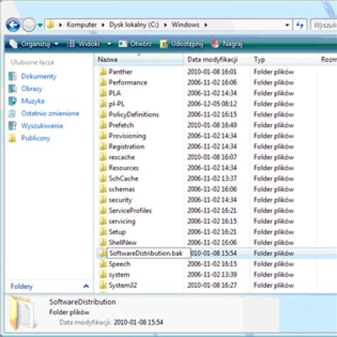 Windows Vista problem z aktualizacją programu Windows Defender