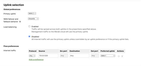 Solved Flow Preferences Not Working The Meraki Community