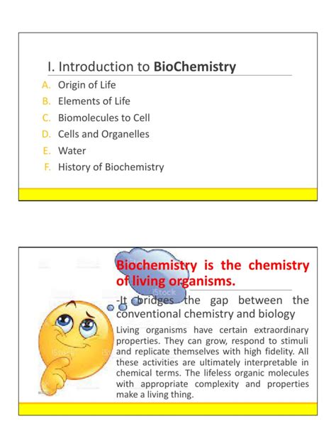 I Intro To Biochemistry Pdf Cell Membrane Cell Biology