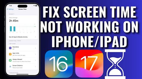 How To Fix Screen Time Not Working On IPhone IPad YouTube