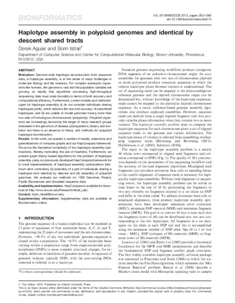 Pdf Bioinformatics Doi 10 1093 Bioinformatics Btt213