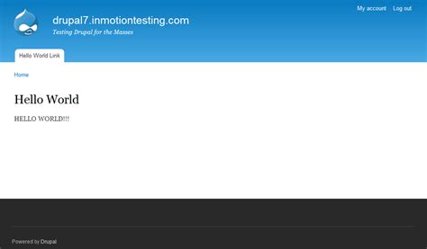 Enabling Your Custom Menu In Drupal 7 Inmotion Hosting
