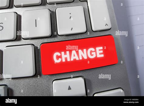 Key Change On The Keyboard Stock Photo Alamy