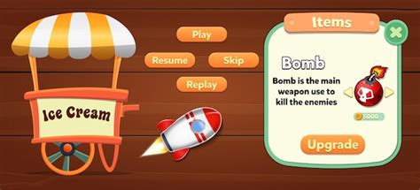 Premium Vector Set Of Game Assets Menu Buttons Back Ground Screen Popup Screens And Settings