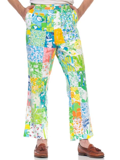 1960s Lilly Pulitzer Bright Multicolor Cotton Patchwork Pants At 1stdibs