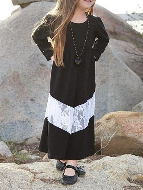 Wholesale Mommy And Me Lace Patchwork Long Dress For Sp