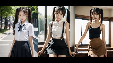 Ai美女7 №13「おさげ女子♡ツインテール Jk 女子高生」sp Moe Zine