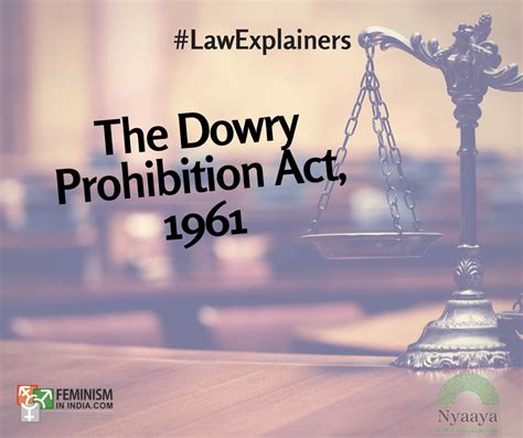 The Dowry Prohibition Act 1961 Lawexplainers