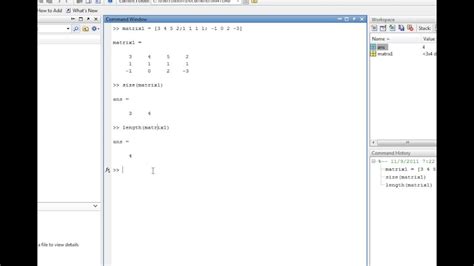 Bo Matlab Essential Skills Sect 40 Finding The Length Size Sum And
