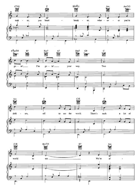 Audrey Hepburn MOON RIVER Piano Sheet Music Easy Sheet Music