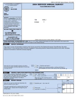 Fillable Online Service Annual Survey SAS Fax Email Print PdfFiller