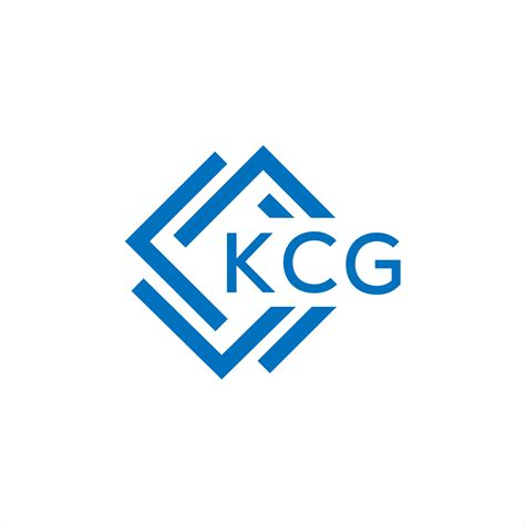 Kcg Letra Logo Diseño En Blanco Antecedentes Kcg Creativo Circulo