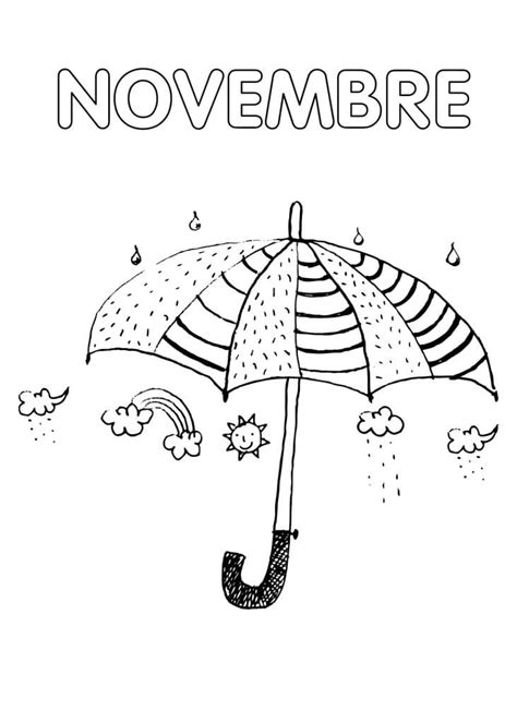 Coloriage Novembre à Imprimer Et Dessin