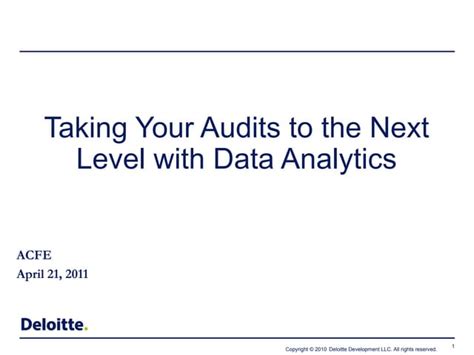 04212011 Meeting Auditing With Data Analytics Pdf
