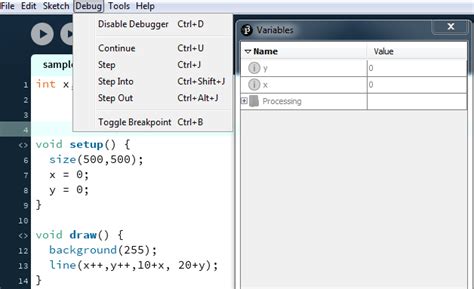 How To Debug In Processing Development Environment Pde Also Is There