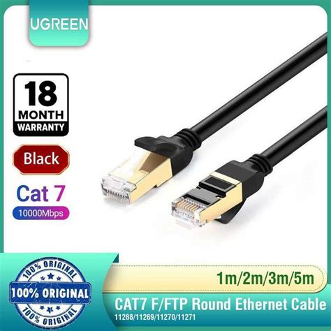 Jual Ugreen Cat7 F Ftp Round Ethernet Cable Black Di Seller